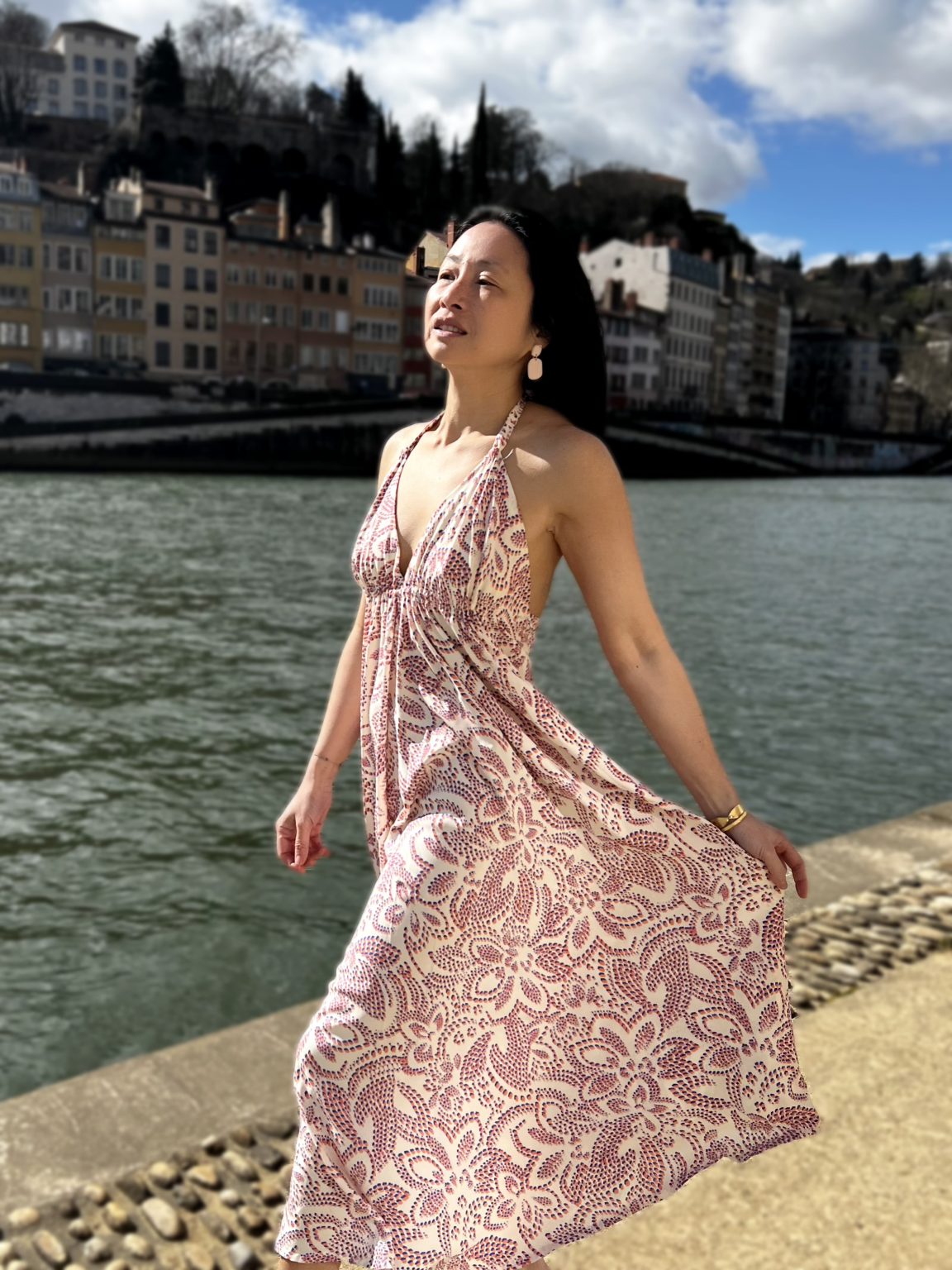 Tissu popeline viscose EOLIA - Imprimé en France - My Dress Made